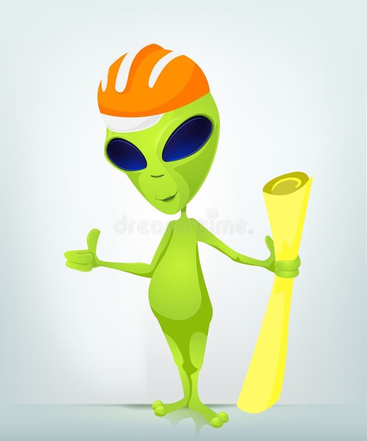 Funny Alien stock vector. Illustration of alien, invaders - 28593453