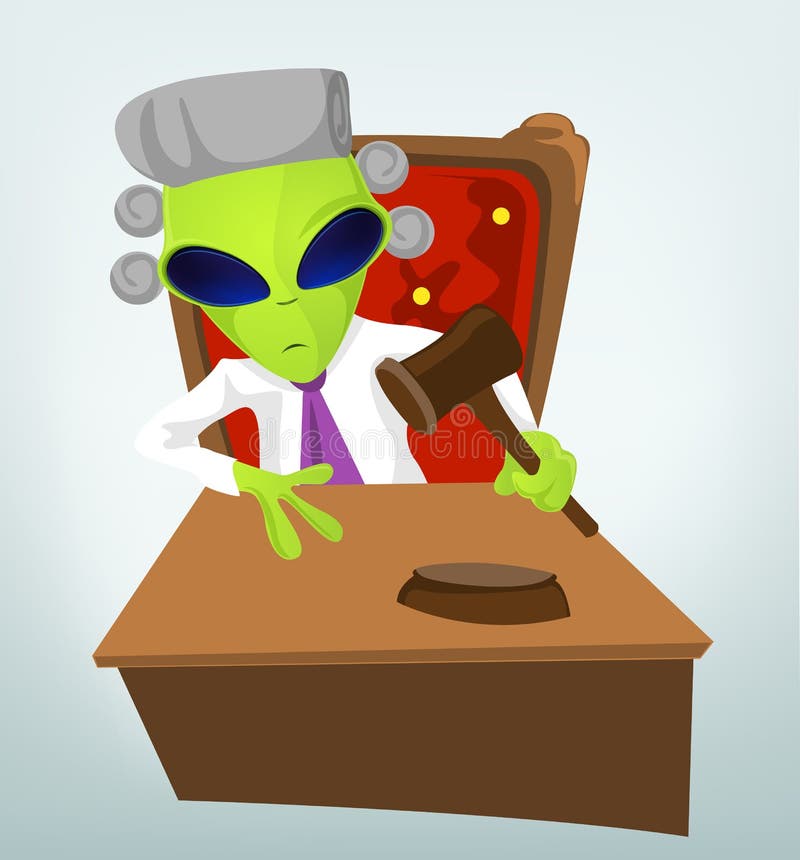 Funny Alien Cartoon Illustration Stock Illustration - Illustration of ...