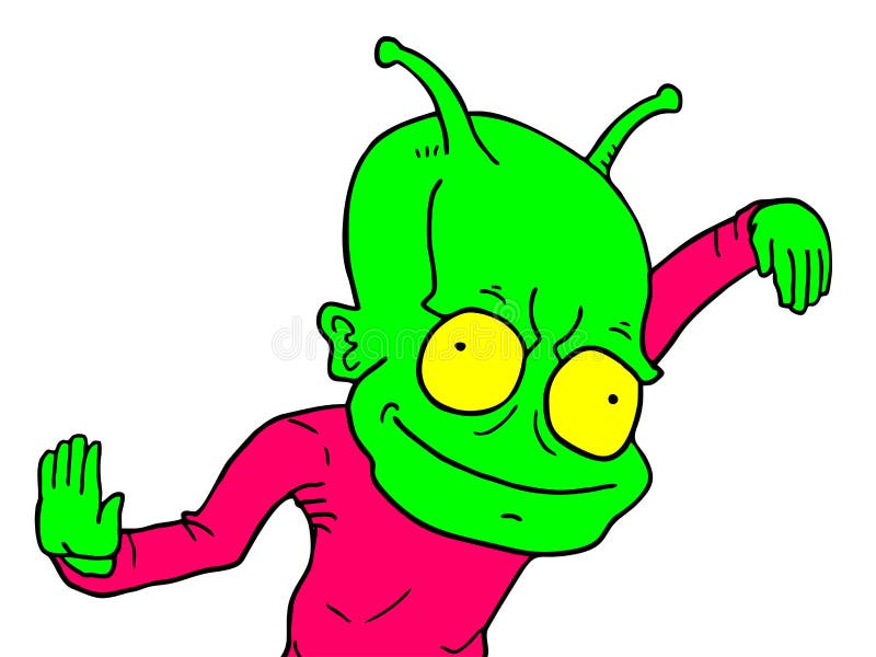 Funny alien stock vector. Illustration of martian, funny - 50402088