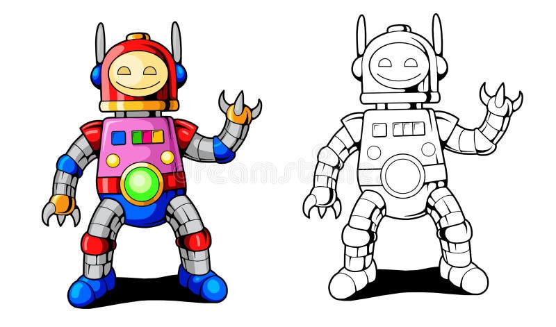 Funny alien guest stock illustration. Illustration of background - 61683648