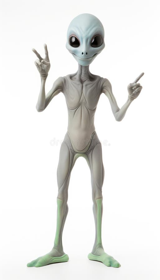 Alien Thinking Alone Sit on Bench in Sokrat Pose Stock Illustration ...