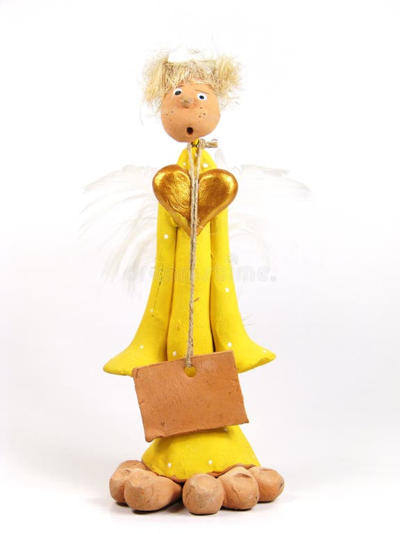 Funny angel stock image. Image of information, plate - 21284085