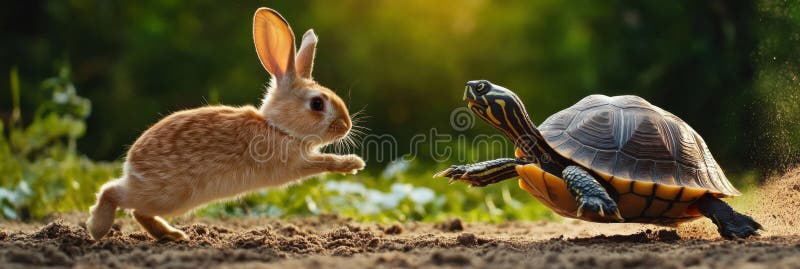 Funny Animal Dance Lesson with a Rabbit and a Turtle in a Colorful ...