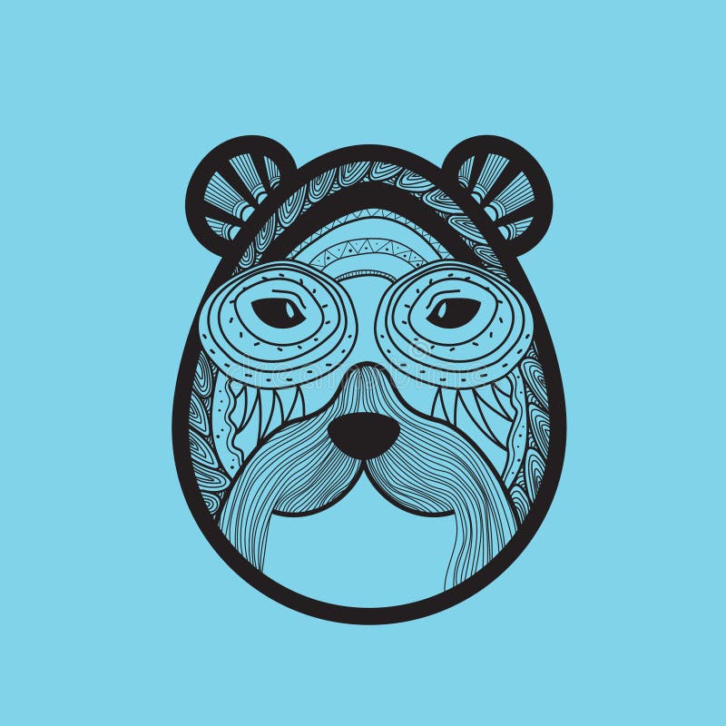 Funny Animal Design. Vector Illustration Decorative Design Stock Vector ...