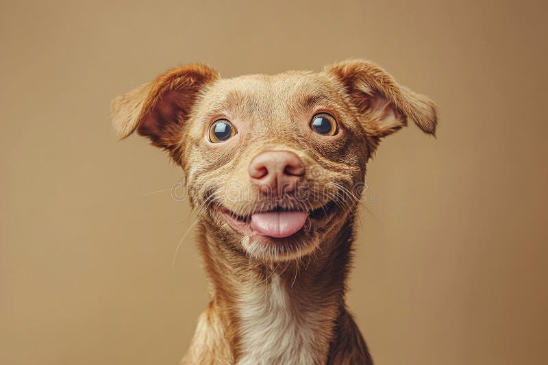 A Funny Animal Making a Silly Face or Pose, Standing on a Neutral ...