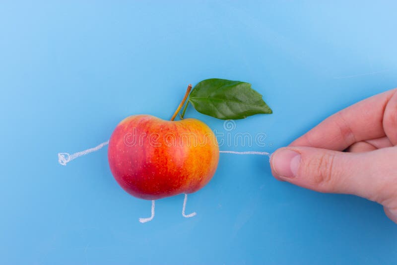 Funny apple character stock photo. Image of cute, looking - 115319002