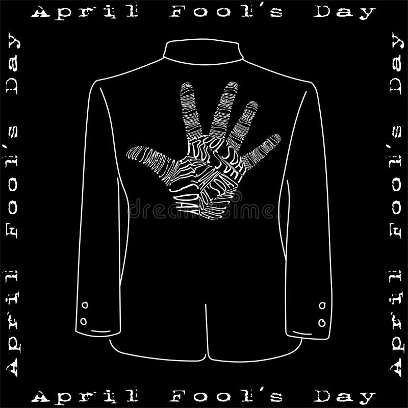 Funny April Fool`s Day Greeting Card, Poster with Typography Design ...
