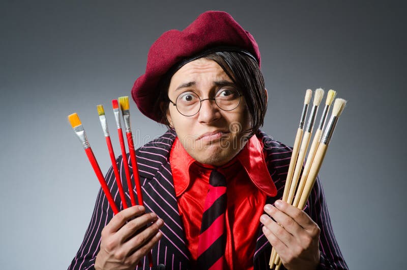194 Funny Artist His Artwork Stock Photos - Free & Royalty-Free Stock ...