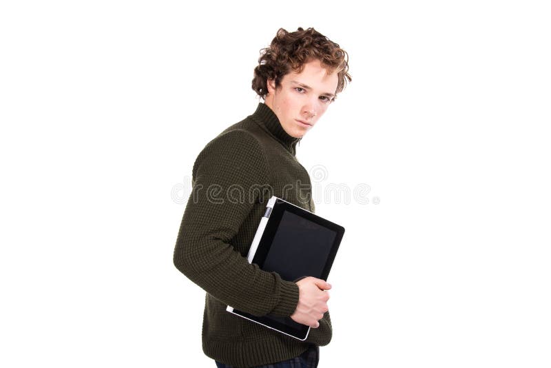 Funny Attractive Guy. Happy Man Stock Image - Image of cheerful, heart ...