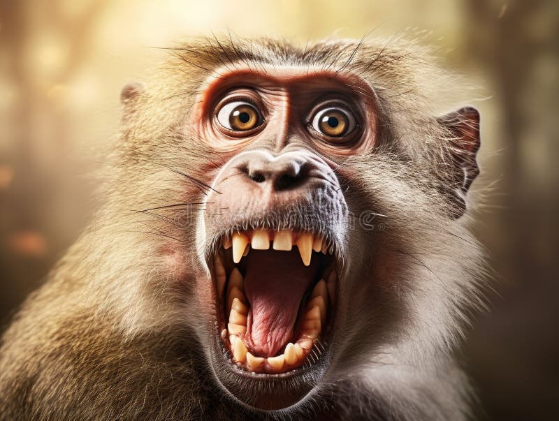 Funny baboon monkey stock illustration. Illustration of baboon - 293688708