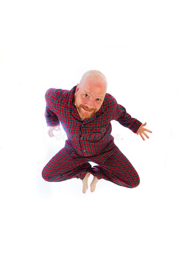 Funny bald man stock photo. Image of happy, head, flannel - 27686128