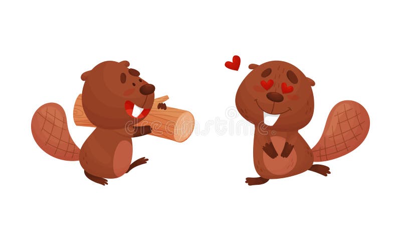 Beaver Carrying Log Stock Illustrations – 21 Beaver Carrying Log Stock ...