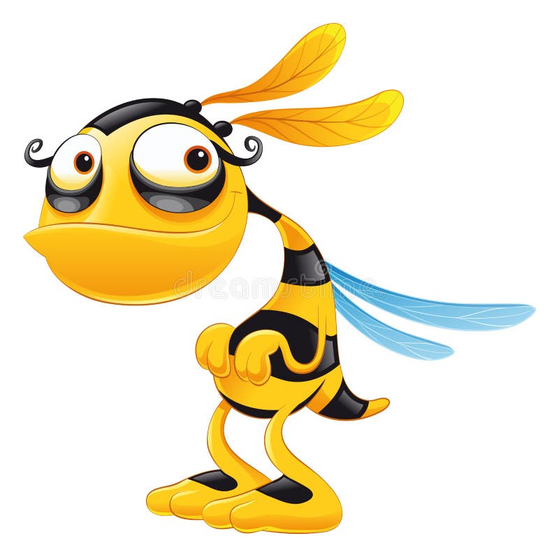 Funny Bee Royalty Free Stock Photo - Image: 9070085