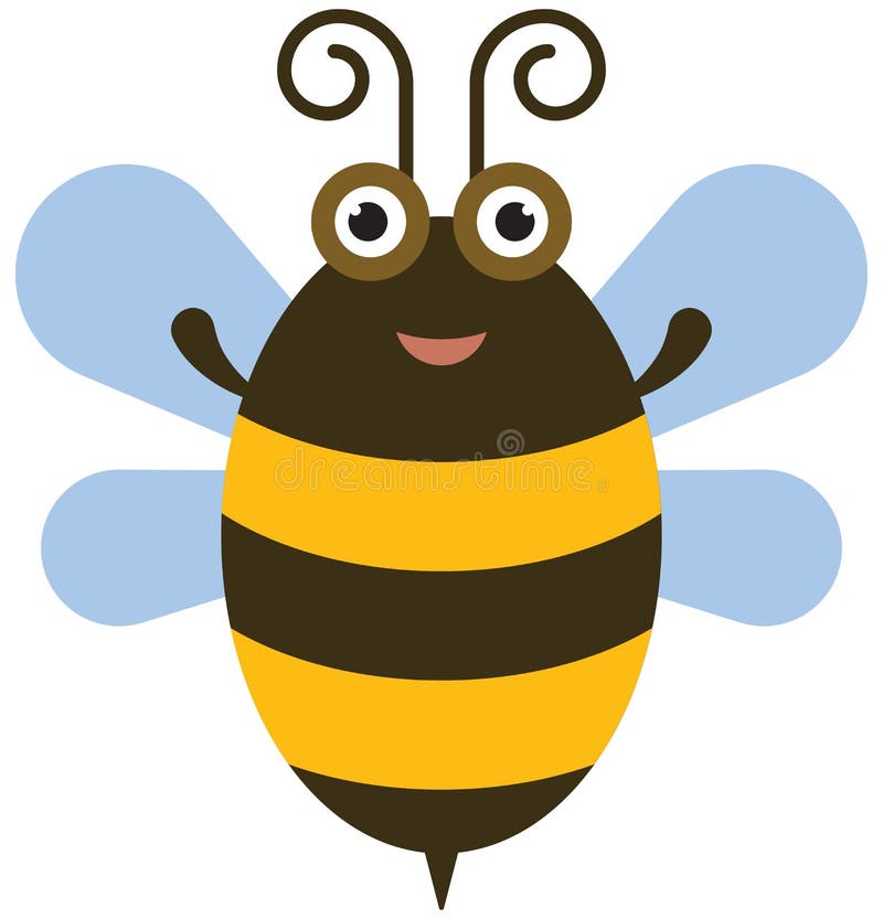 Funny bee icon stock vector. Illustration of cheerful - 73521542