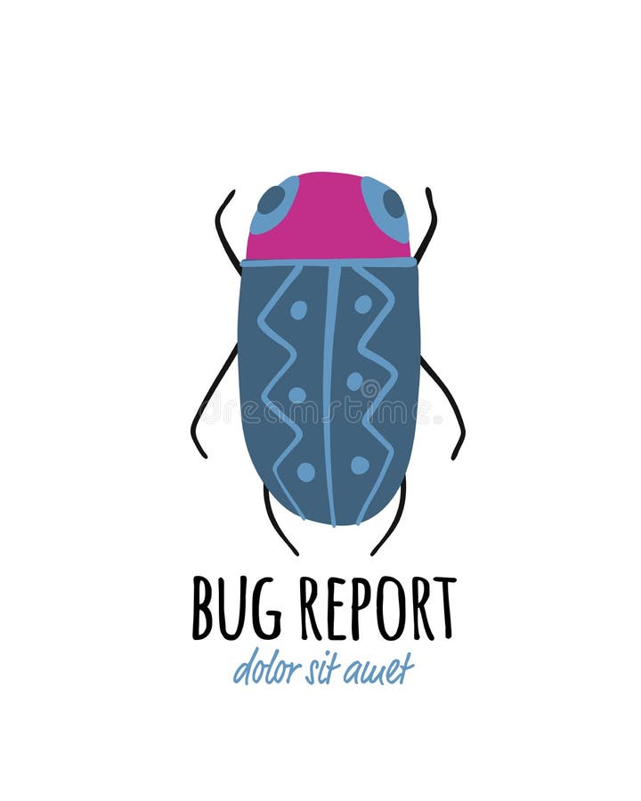 Funny Beetle, Bug Character for Your Design Stock Vector - Illustration ...