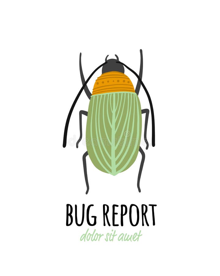 Funny Beetle, Bug Character for Your Design Stock Vector - Illustration ...
