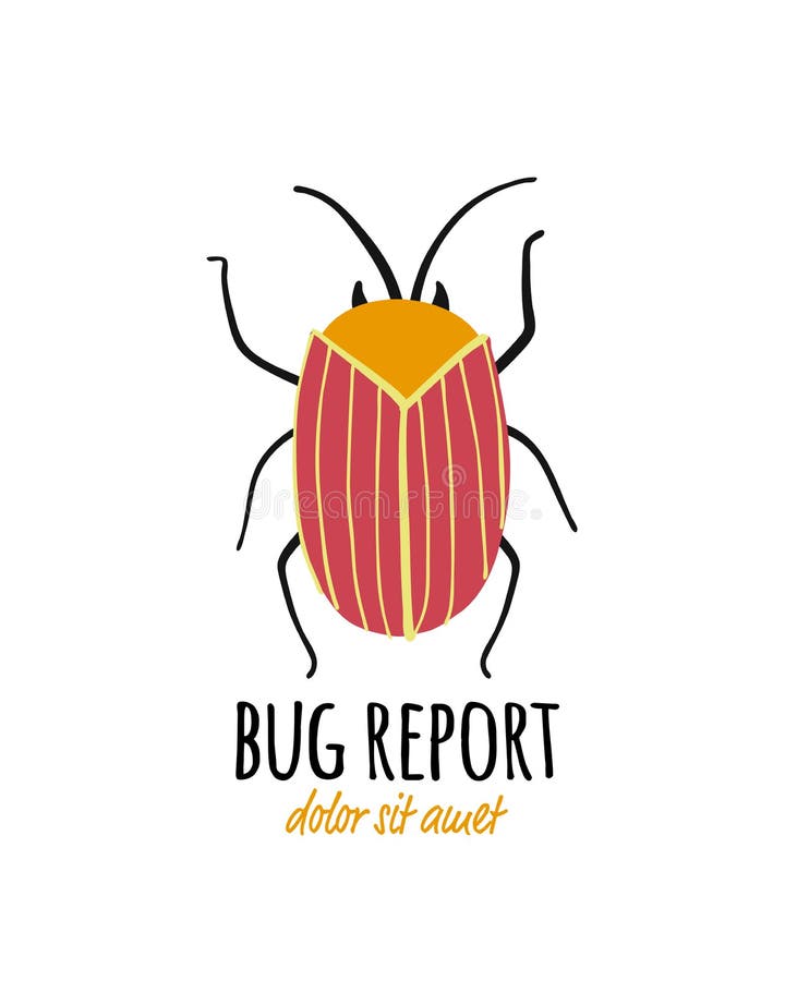 Funny Beetle, Bug Character for Your Design Stock Vector - Illustration ...