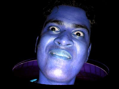 Funny Blue Guy stock image. Image of clown, dangerous - 2129883