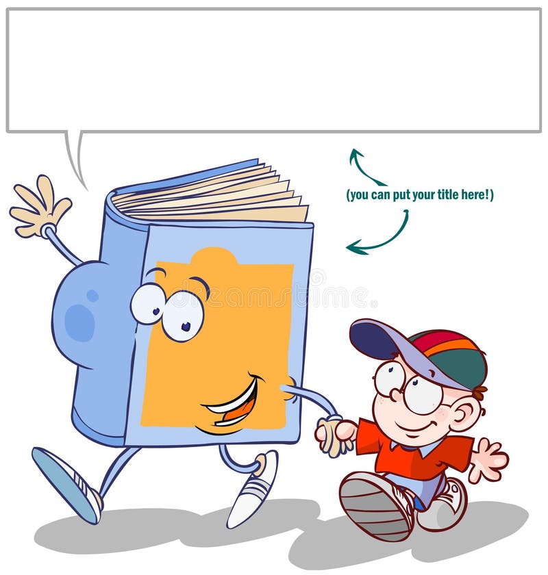 Funny Book Thumbs Up Character Stock Vector - Illustration of abstract ...