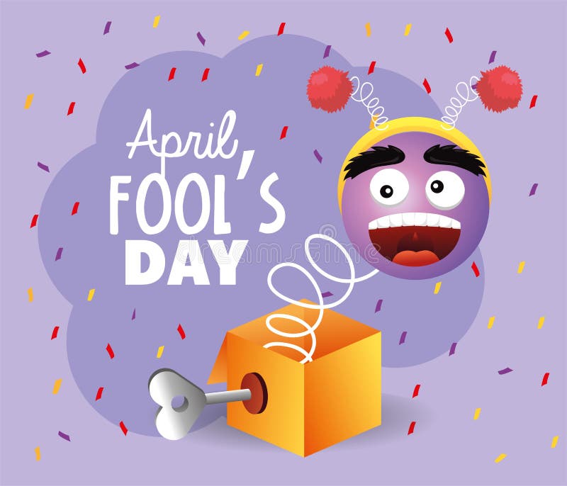 Funny Box with Happy Emoji Face Stock Vector - Illustration of cartoon ...