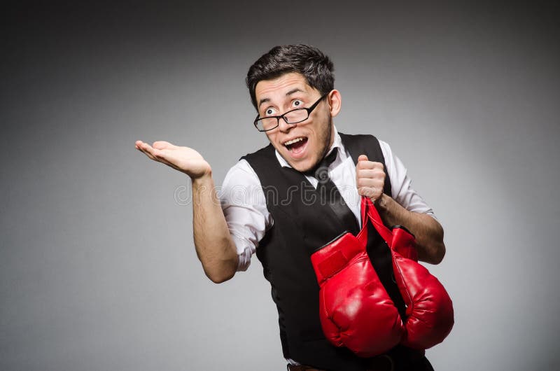 Funny boxer stock image. Image of fighter, competitor - 38889341