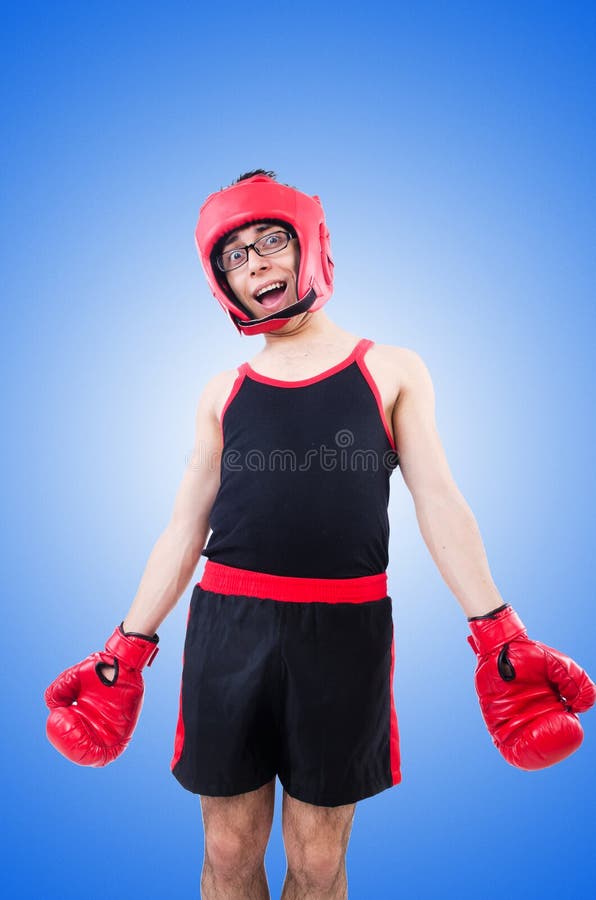 Funny boxer stock image. Image of adult, fighter, boxing - 59437821
