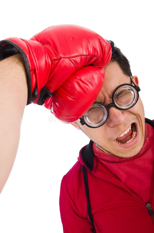 Funny boxer stock photo. Image of aggression, isolated - 39270650