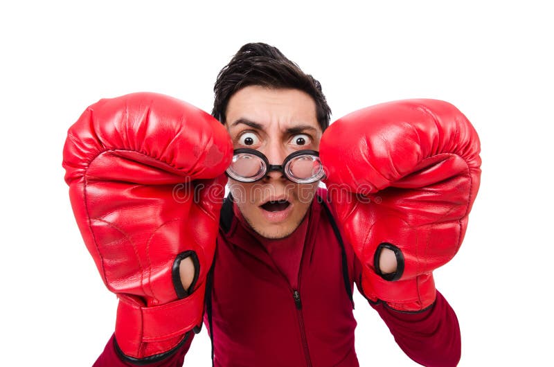 Funny boxer stock image. Image of lady, kickboxing, isolated - 39270705
