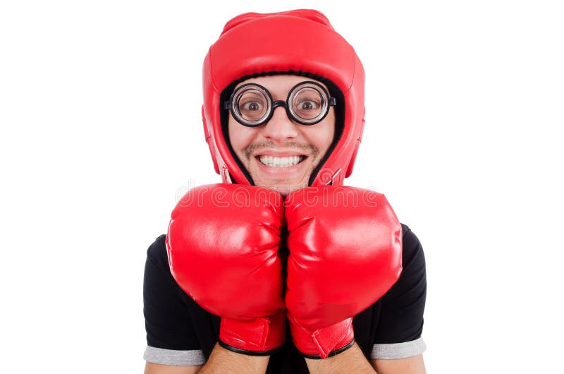 Funny boxer isolated stock image. Image of boxing, angry - 47314695