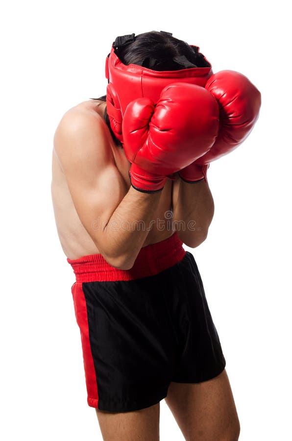 Funny boxer isolated stock photo. Image of healthy, arts - 47827750