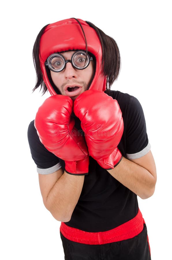 Funny boxer stock image. Image of hand, furious, glasses - 51094807