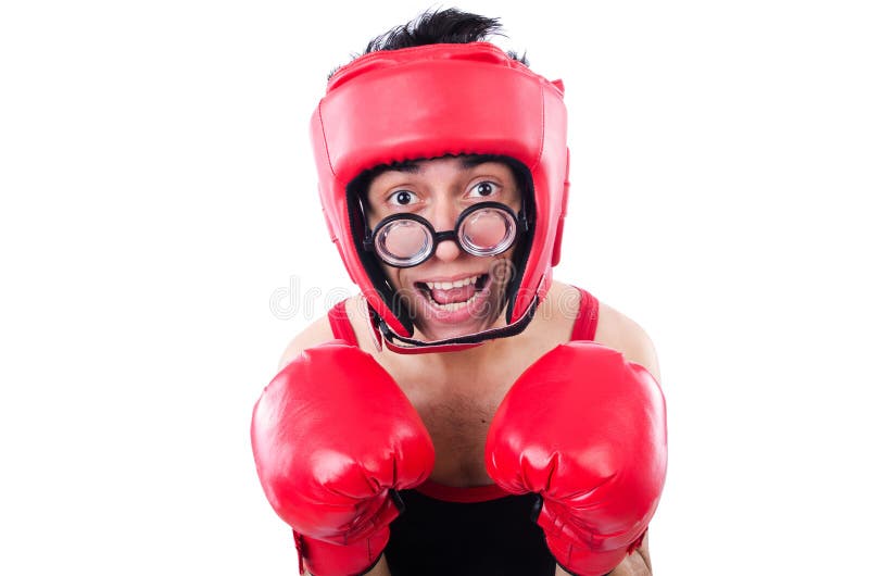 Funny boxer stock photo. Image of adult, fighter, caucasian - 20880724