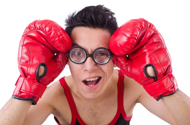 Funny boxer stock photo. Image of adult, fighter, caucasian - 20880724