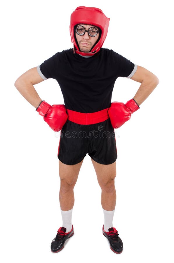 Funny boxer stock photo. Image of athlete, glasses, irate - 51094742