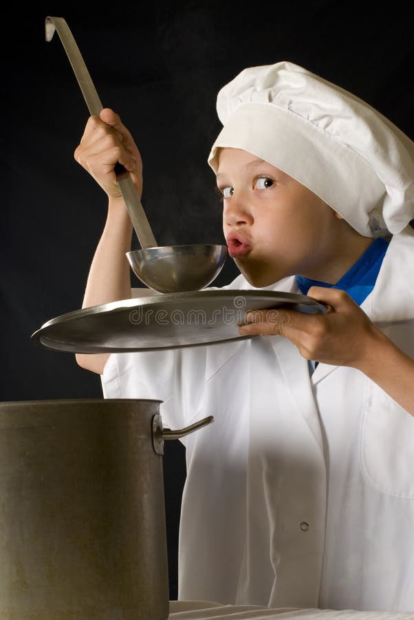 Funny boy-cook stock image. Image of caucasian, funny - 10408945