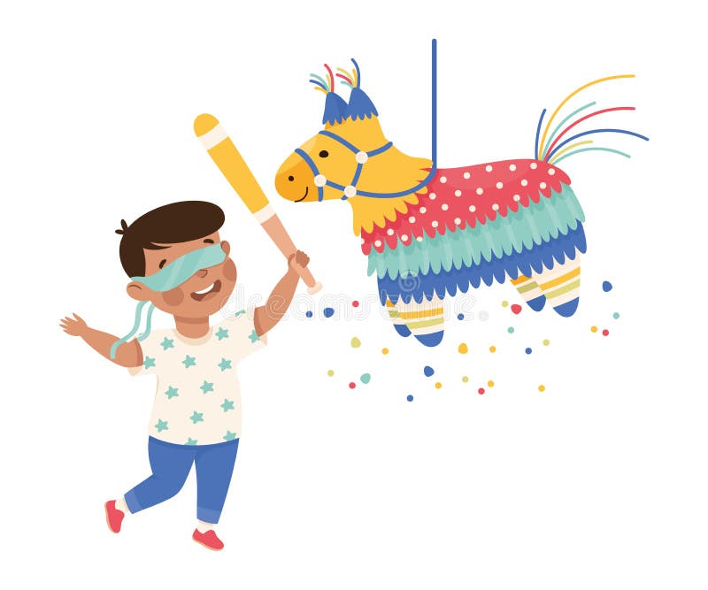 Hitting Pinata Clipart