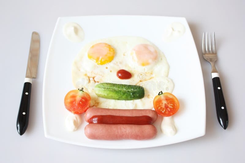 Funny breakfast stock photo. Image of breakfast, child - 15592480