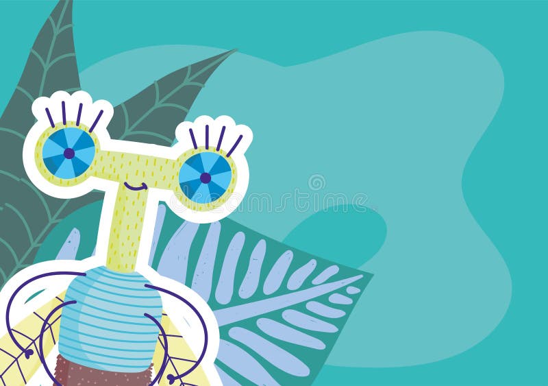 Funny bug wild stock vector. Illustration of design - 267038499