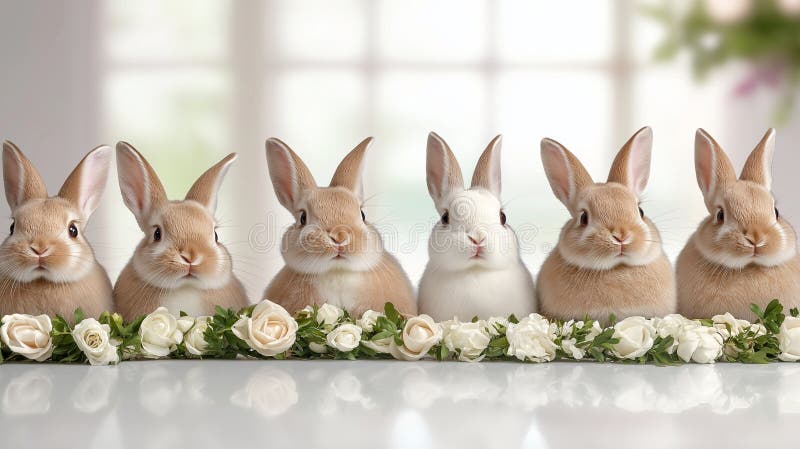 Funny Bunny Easter Eggs Over White Stock Photo - Image of character ...
