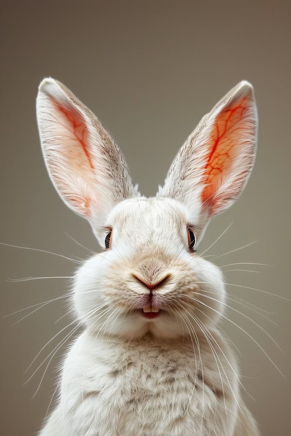 Funny Bunny or Rabbit Animal Muzzle, Studio Photography, Professional ...