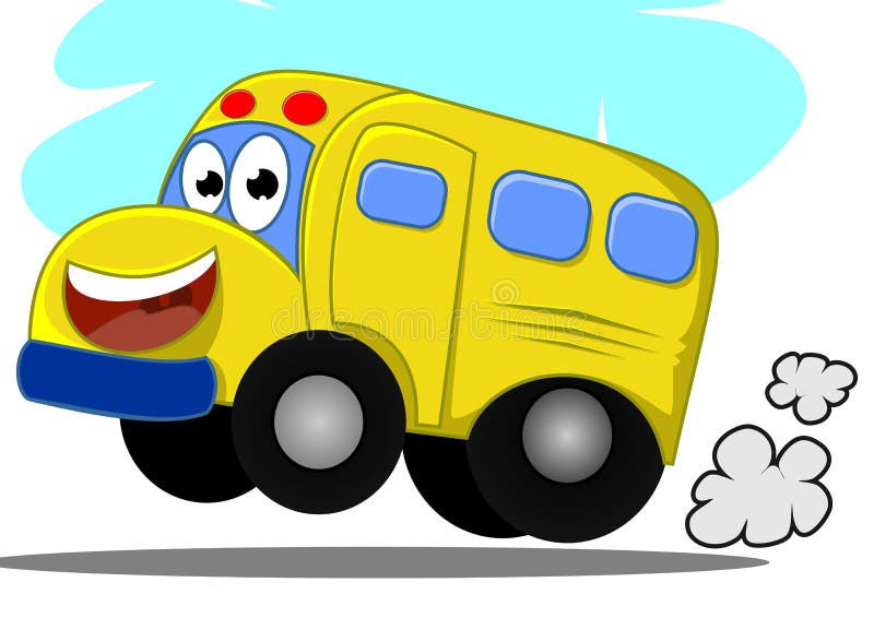 Funny bus stock illustration. Illustration of funny, smile - 26930550