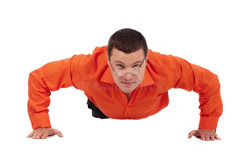 Funny Businessman Doing Push Ups Stock Photos - Free & Royalty-Free ...