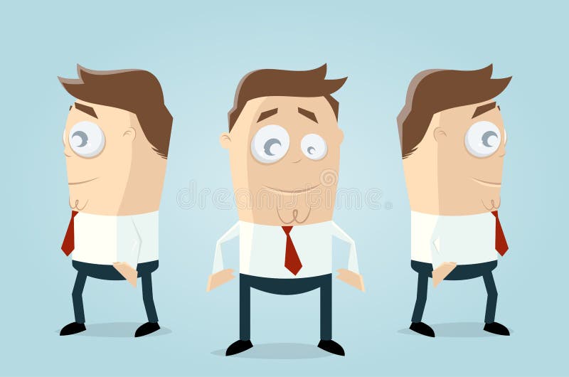 Funny businessmen team stock vector. Illustration of funny - 94077222