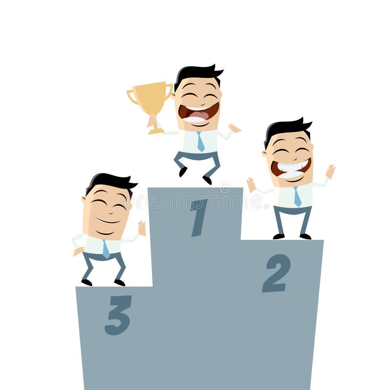 Funny winners stock vector. Illustration of event, champion - 55592629