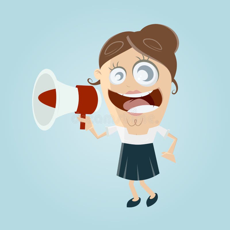 Cartoon man with megaphone stock vector. Illustration of humor - 21739655 Cartoon man with megaphone stock vector. Illustration of humor - 21739655