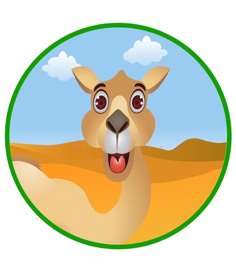 Funny camel cartoon stock vector. Illustration of happiness - 23270879