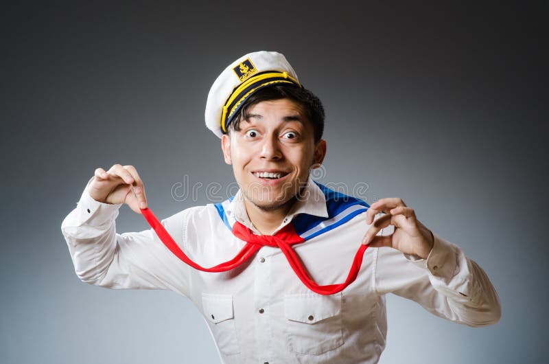 Funny captain sailor stock image. Image of captain, sail - 44324913