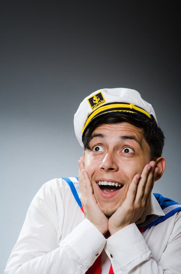 Funny captain sailor stock image. Image of captain, sail - 44324913