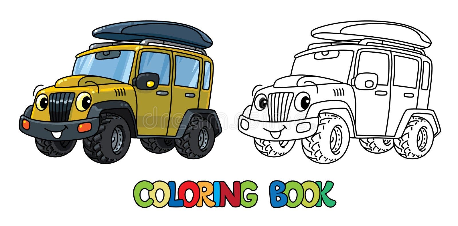 Funny Wrecking Ball Truck with Eyes. Coloring Book Stock Vector ... Funny Wrecking Ball Truck with Eyes. Coloring Book Stock Vector ...