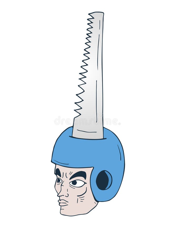 Funny Carpenter is Working. Cartoon Vector Illustration Stock Vector ...